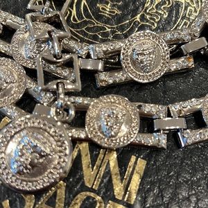 Versace | Accessories | Authentic Gianni Versace Silver Rhinestone ...
